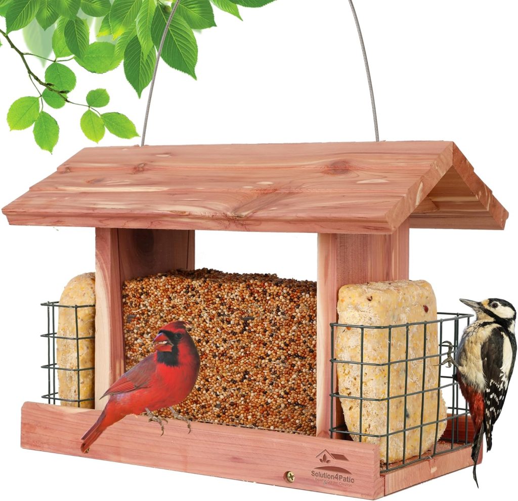 The Ultimate Solution4Patio Cedar Bird Feeder Review for Bird Lovers ...